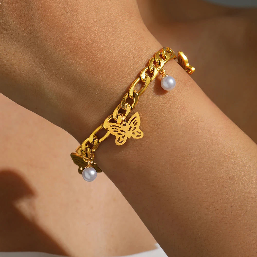 Butterfly Pearl Bracelet – Huenaut