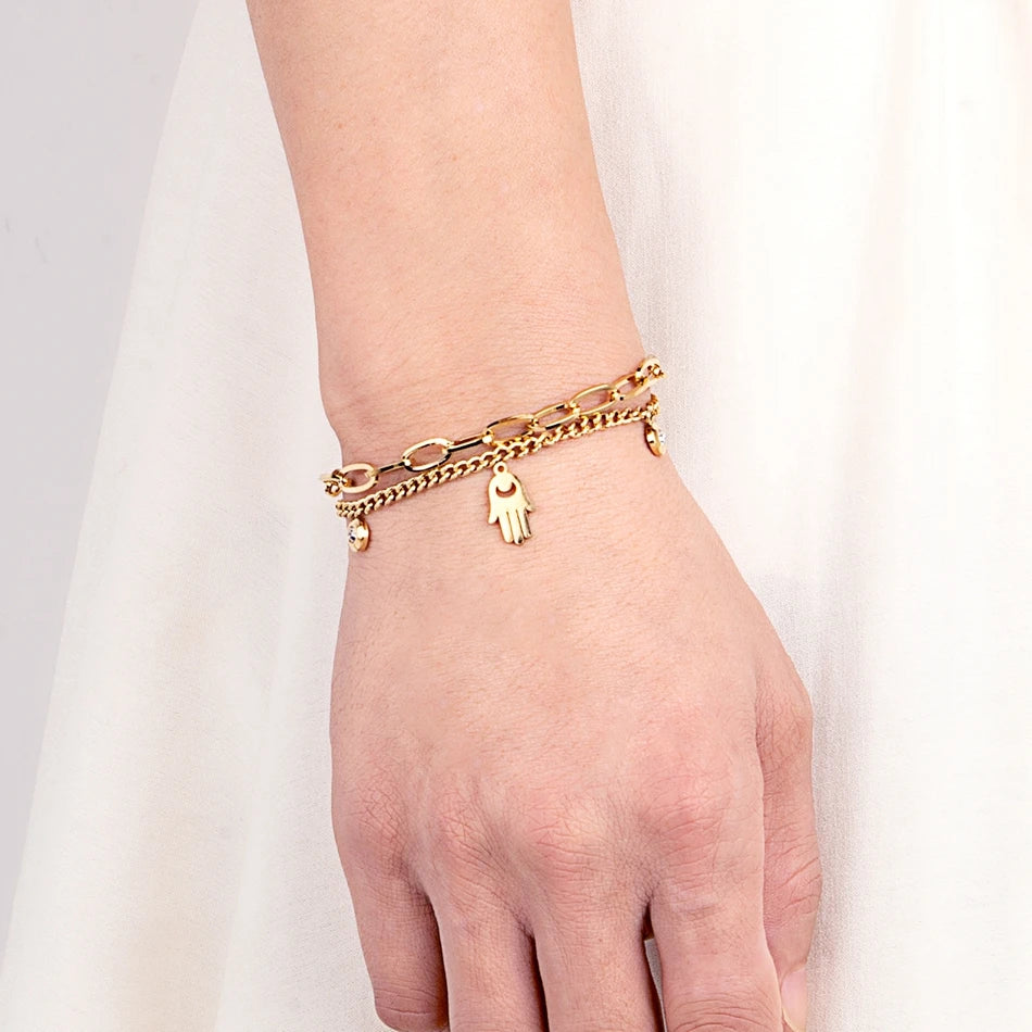 Multi Layer Evil Eye Bracelets – Huenaut